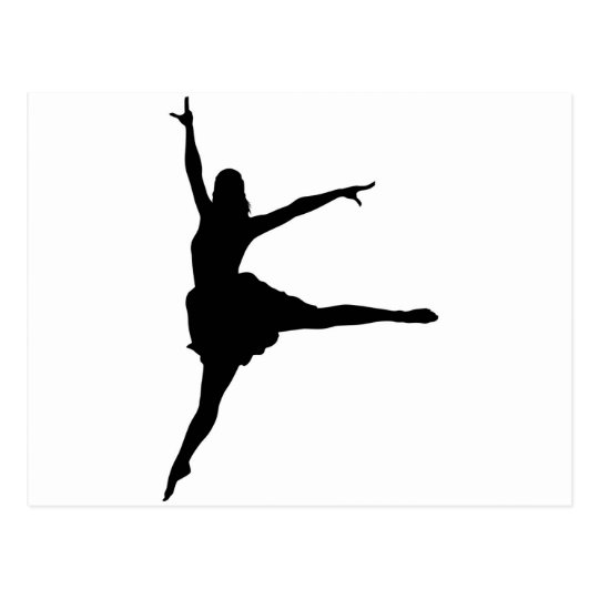 Dancer Silhouette Postcard | Zazzle.com