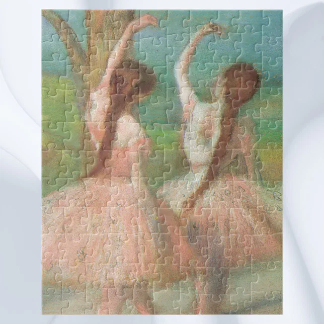 Dancers in Pink by Edgar Degas, Vintage Ballet Art Jigsaw Puzzle | Zazzle