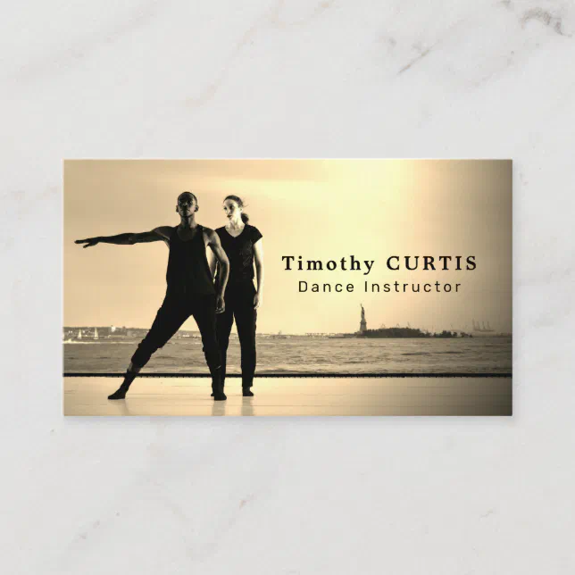 Dancers on Stage, Dancing Instructor, Dancer Business Card | Zazzle
