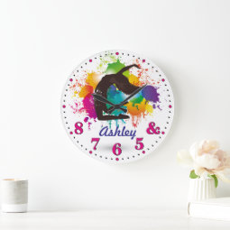 Dancer's Time Personalizable Wall Clock | Zazzle