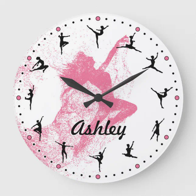 Dancer's Time Personalizable Wall Clock | Zazzle