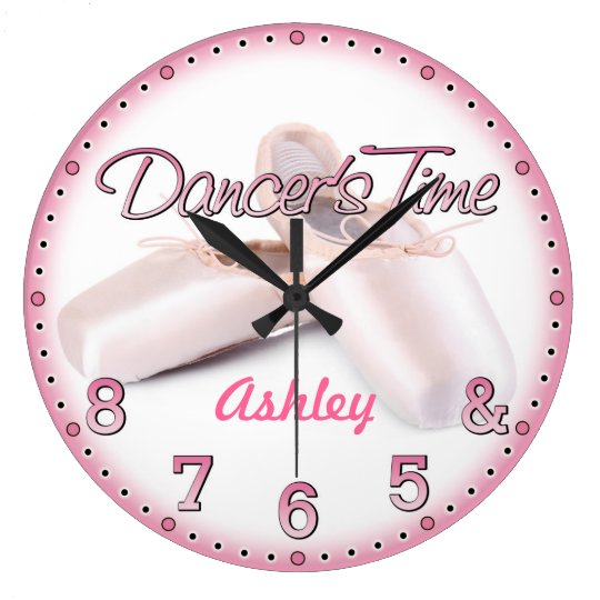 Dancer's Time Personalizable Wall Clock | Zazzle.com