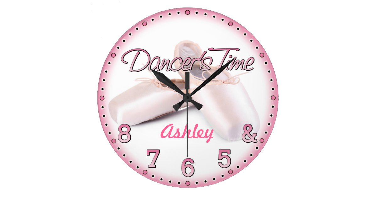 Dancer's Time Personalizable Wall Clock | Zazzle