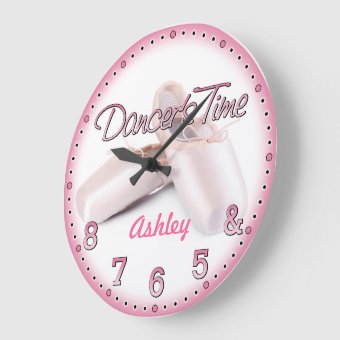 Dancer's Time Personalizable Wall Clock | Zazzle