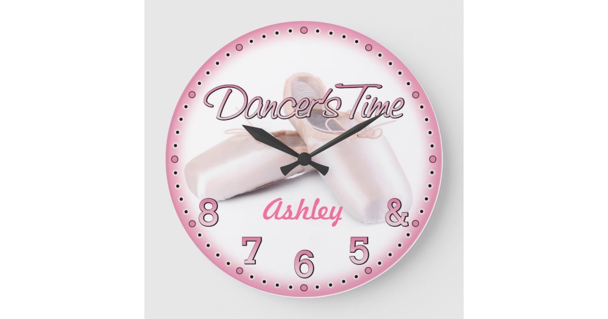 Dancer's Time Personalizable Wall Clock | Zazzle