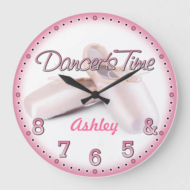 Dancer's Time Personalizable Wall Clock | Zazzle