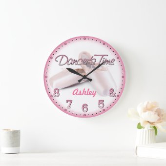 Dancer's Time Personalizable Wall Clock | Zazzle