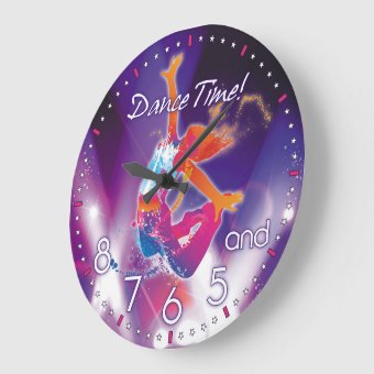 Dancer's Time Wall Clock | Zazzle