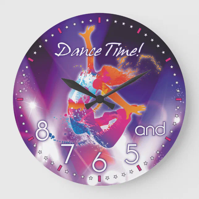 Dancer's Time Wall Clock | Zazzle