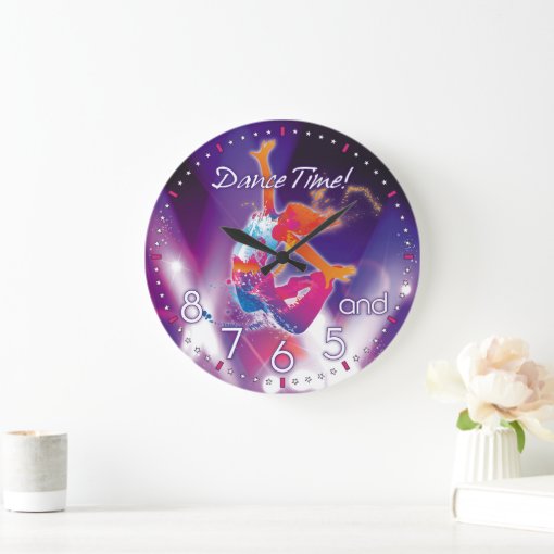 Dancer's Time Wall Clock | Zazzle