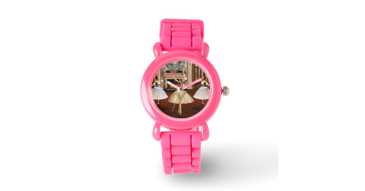 Dancing Ballerina and Nutcracker Watch | Zazzle