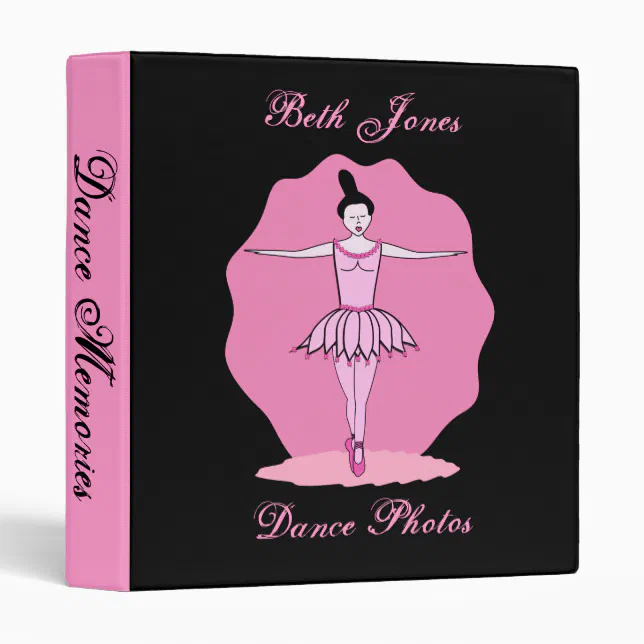 Dancing Ballerina Binder | Zazzle