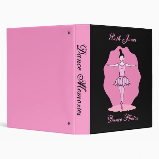 Dancing Ballerina Binder | Zazzle
