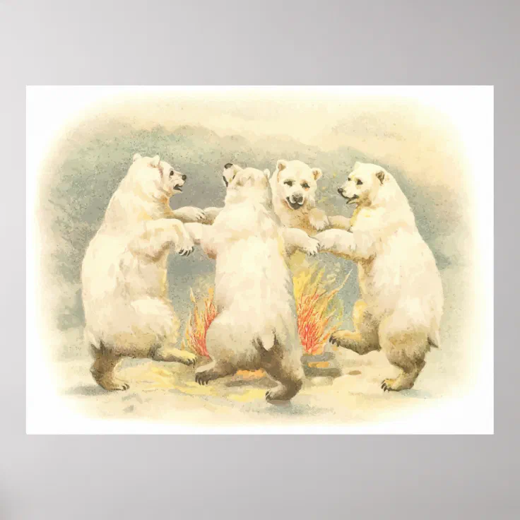 Dancing Bears Poster | Zazzle