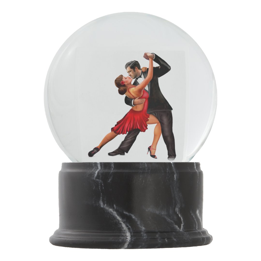 DANCING BY THE MOONLIGHT SNOW GLOBE | Zazzle