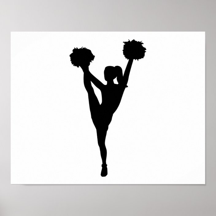 Dancing cheerleader girl poster | Zazzle.com