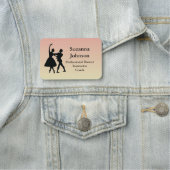 Dancing Design Name Tag | Zazzle
