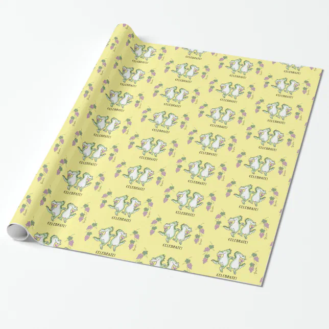 Dancing Dragons Celebrate! by Sandra Boynton Wrapping Paper | Zazzle