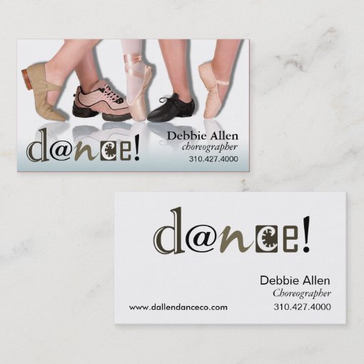 "Dancing Feet" - Choreographer, Dancer, Instructor Business Card | Zazzle