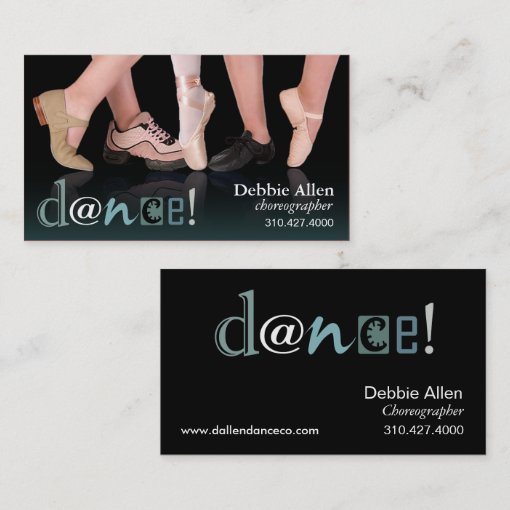 "Dancing Feet" - Choreographer, Dancer, Instructor Business Card | Zazzle