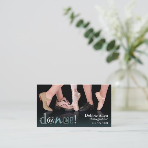 "Dancing Feet" - Choreographer, Dancer, Instructor Business Card | Zazzle
