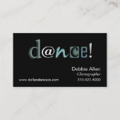 "Dancing Feet" - Choreographer, Dancer, Instructor Business Card | Zazzle