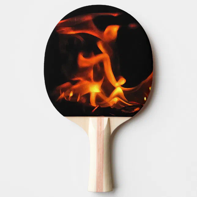 Dancing Fire Ping Pong Paddle | Zazzle