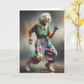 Dancing Hip Old Lady For Birthday Card | Zazzle
