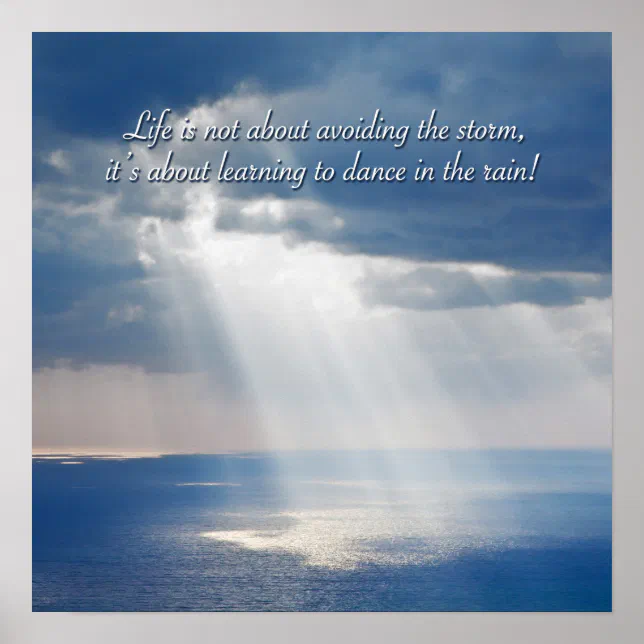 Dancing in the rain poster | Zazzle