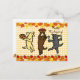 Dancing Labrador Trio Thanksgiving Holiday Postcard | Zazzle