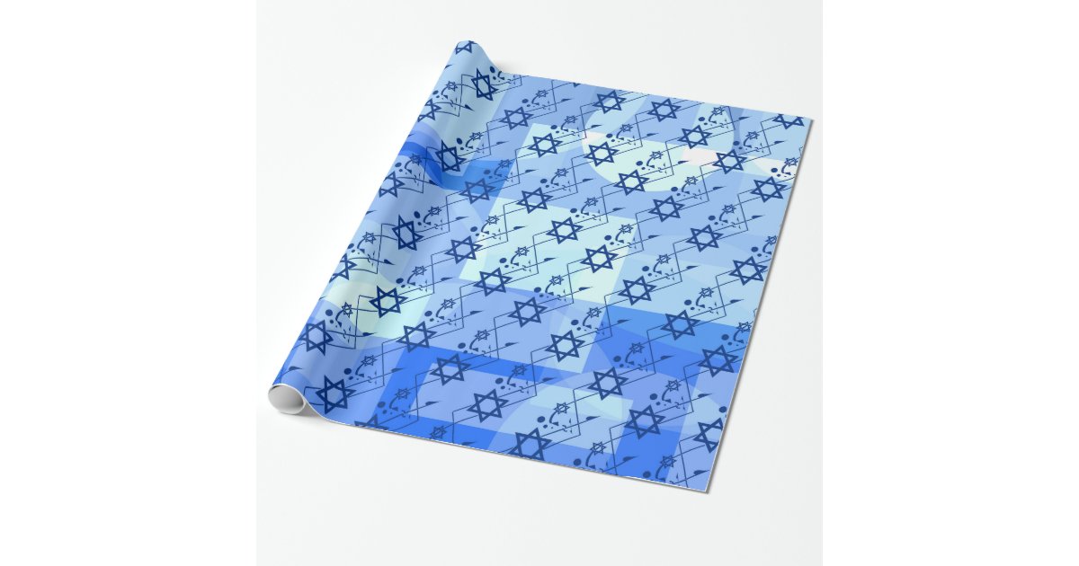 Dancing Magen David Wrapping Paper | Zazzle