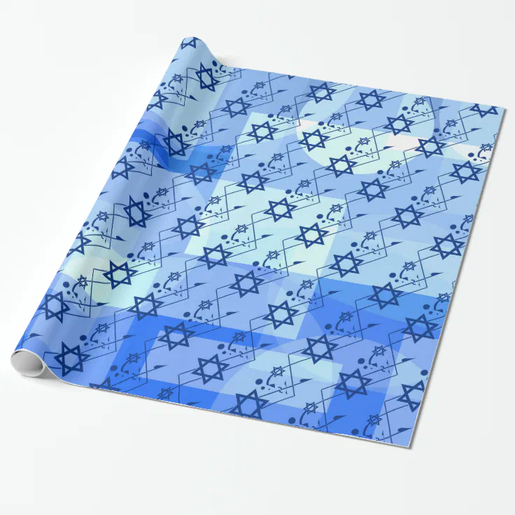 Dancing Magen David Wrapping Paper | Zazzle