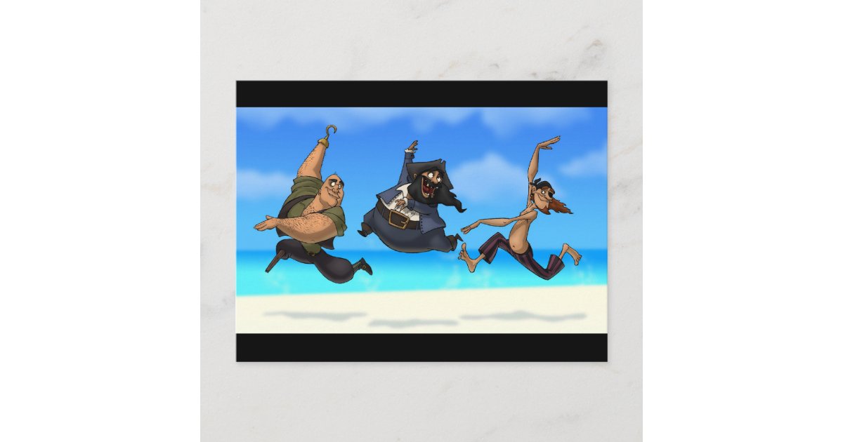 Dancing Pirates Postcard | Zazzle