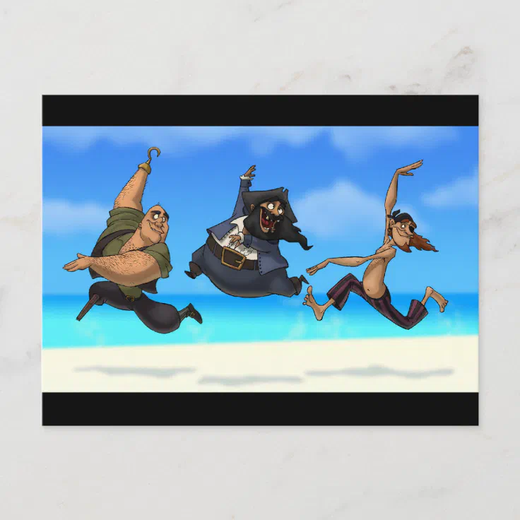 Dancing Pirates Postcard | Zazzle