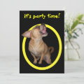 Dancing Puggle Birthday Party Invitation | Zazzle