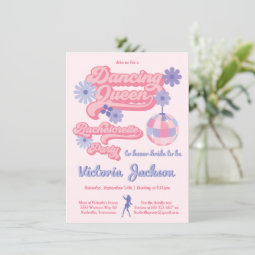 Dancing Queen Disco Bachelorette Party Invitation | Zazzle