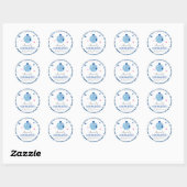 Dancing Queen greek Musical disco baby shower Classic Round Sticker ...