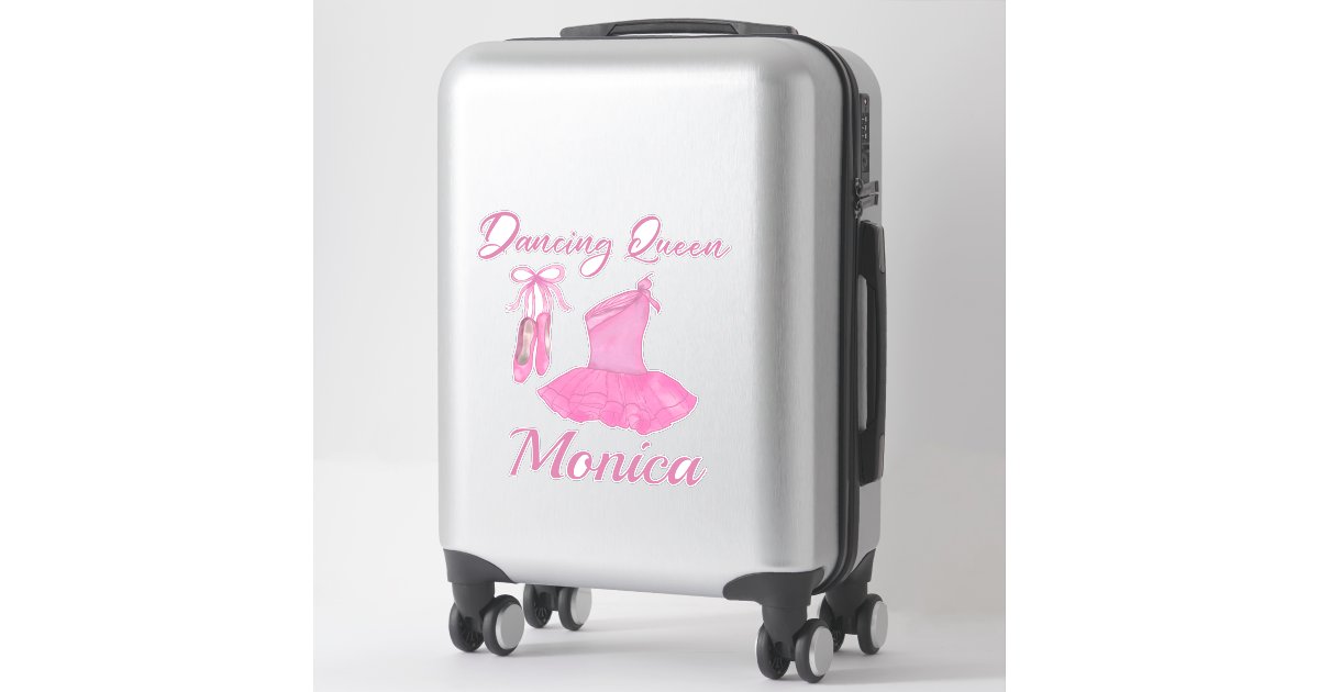 Dancing Queen Quote Pink Cute Ballerina Dress Shoe Sticker | Zazzle