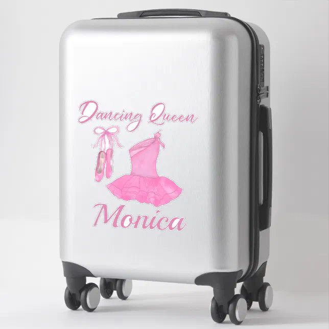 Dancing Queen Quote Pink Cute Ballerina Dress Shoe Sticker | Zazzle