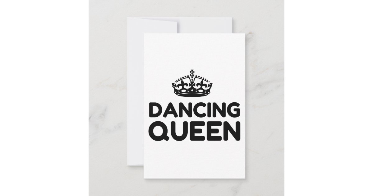 DANCING QUEEN THANK YOU CARD | Zazzle