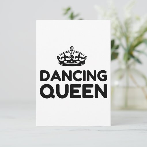 DANCING QUEEN THANK YOU CARD | Zazzle
