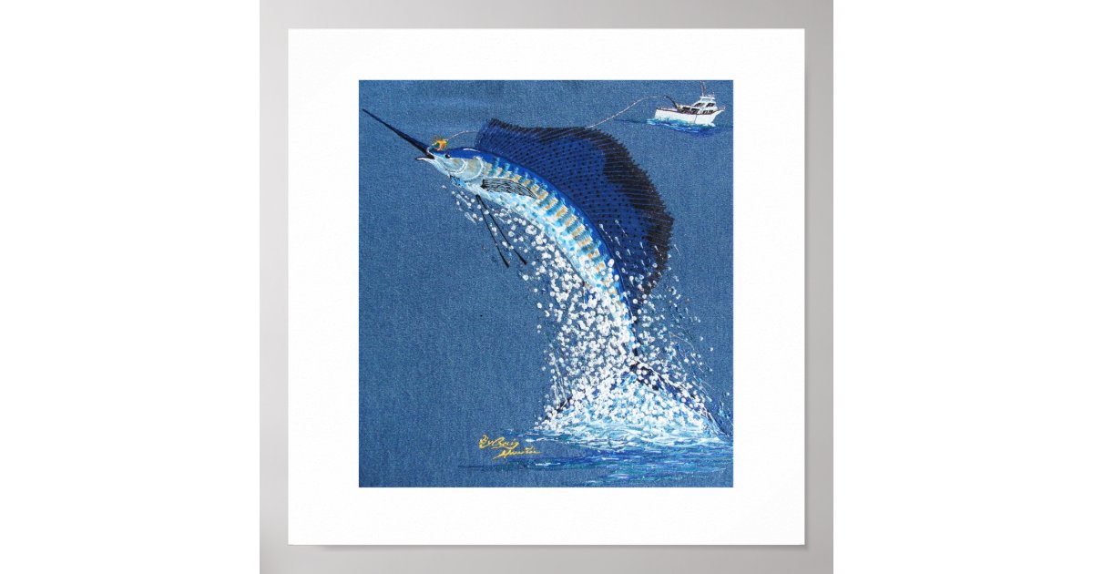 Dancing Sailfish Poster | Zazzle