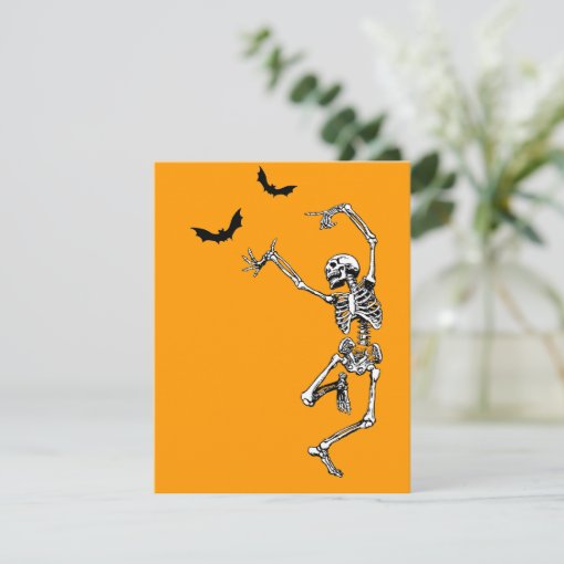 Dancing Skeleton invitation card | Zazzle
