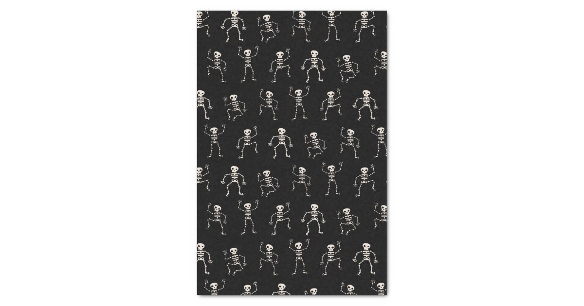 Dancing Skeleton Tissue Paper | Zazzle