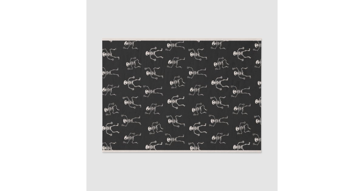 Dancing Skeleton Tissue Paper | Zazzle