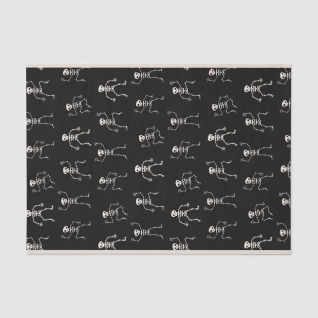 Dancing Skeleton Tissue Paper | Zazzle