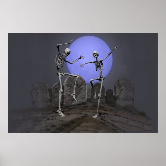 Dancing Skeletons poster | Zazzle.com