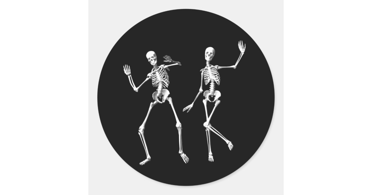 Dancing Skeletons Sticker | Zazzle
