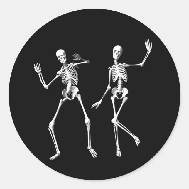 Dancing Skeletons Sticker | Zazzle