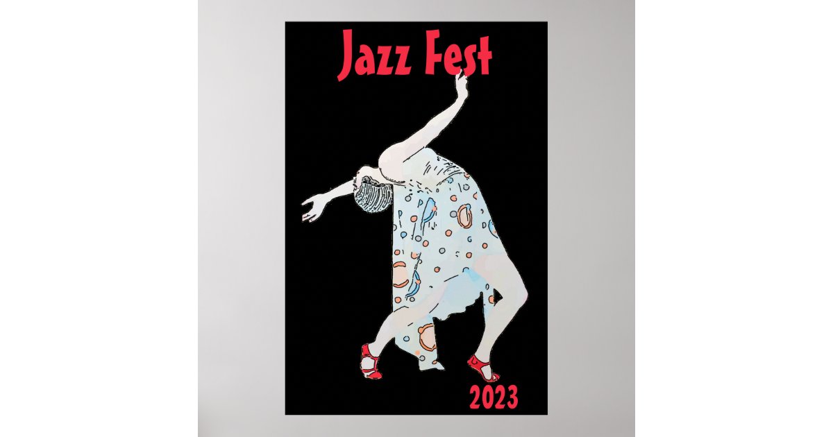 Dancing to Jazz, add text Poster | Zazzle